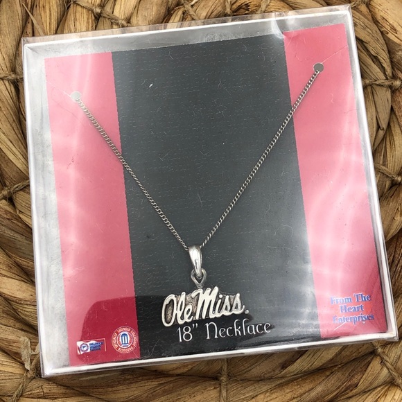 Fashion Jewelry | Jewelry | University Of Mississippi Ole Miss Necklace ...
